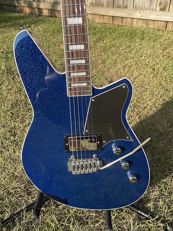 Reverend Bayonet custom 2022 - Blue sparkle | Reverb