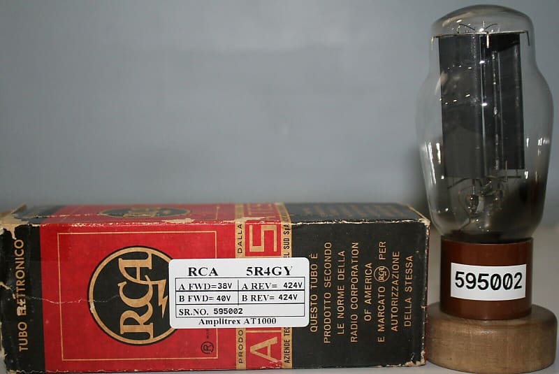 5R4GY RCA NOS Made in U.S.A Amplitrex Tested #595002 | Reverb