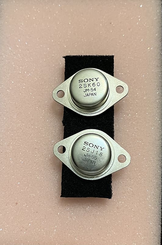 Sony 2SK60 and 2SJ18 VFET Transistors - PAIR | Reverb