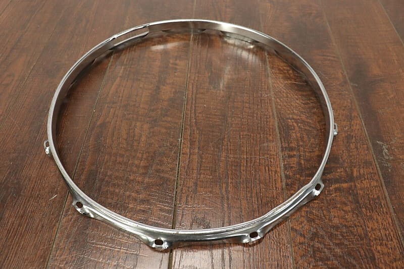 Ludwig 14" 12 Lug Chrome over Steel Snare Side Drum Hoop | Reverb
