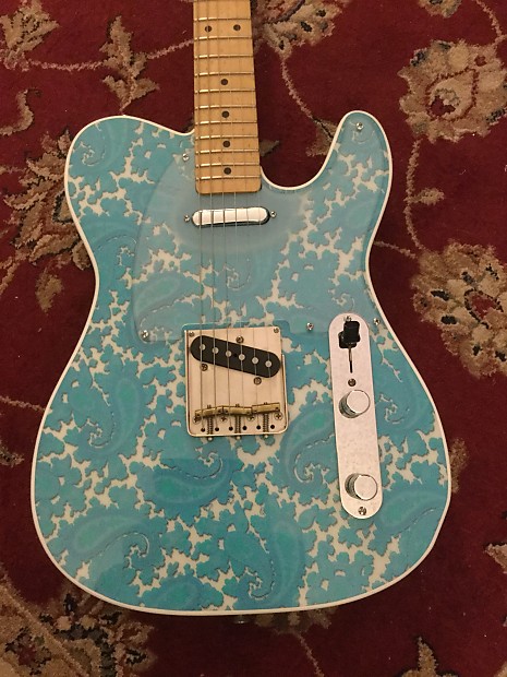 Crook Custom Guitars Blue Paisley Tele | Reverb