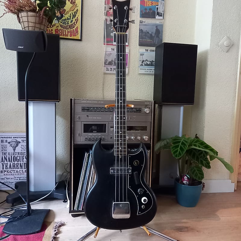 Vintage Kay K-1B Electric Bass Guitar 1960s/1970s - Black | Reverb