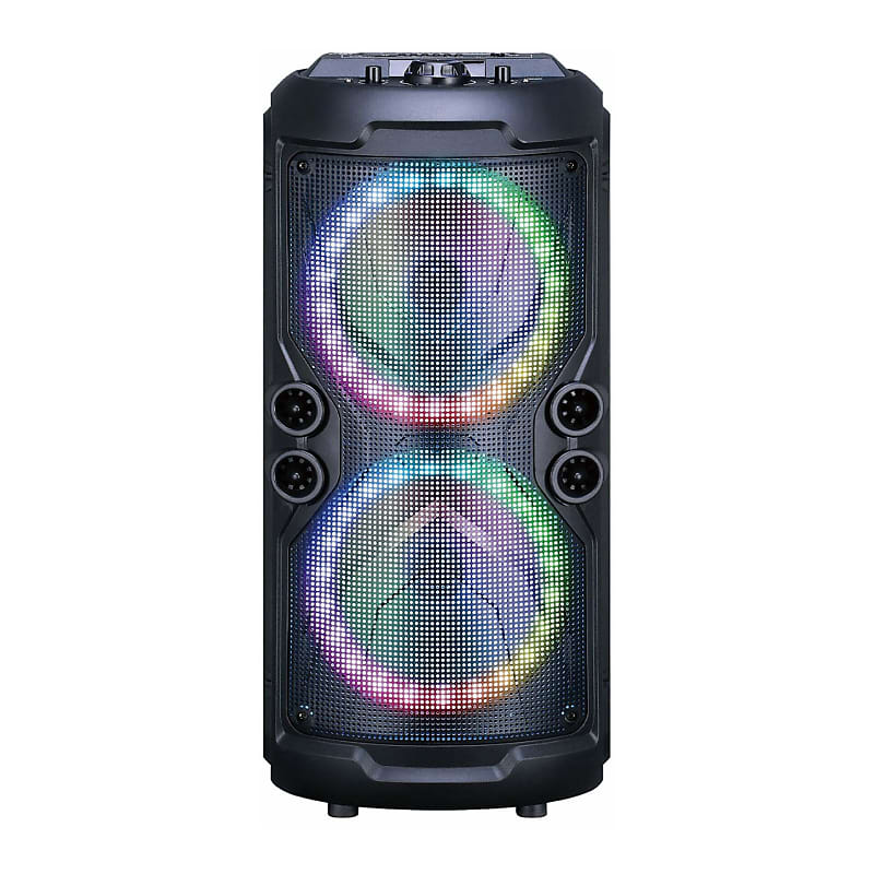 SuperSonic 2x8 Inch Portable Bluetooth Speaker with True | Reverb