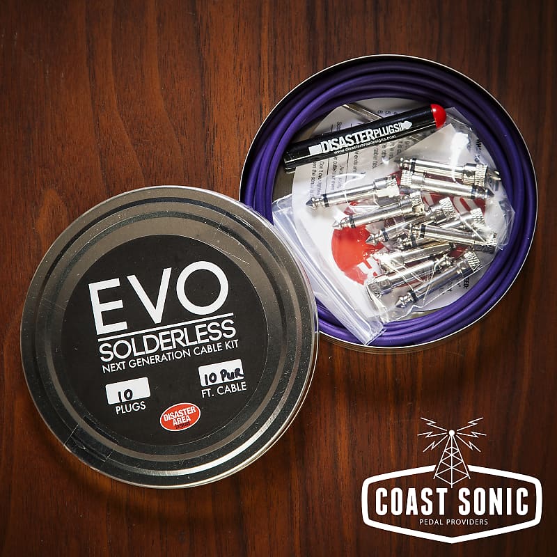 Disaster Area EVO Solderless Cable Kit 10 plugs | Reverb Canada