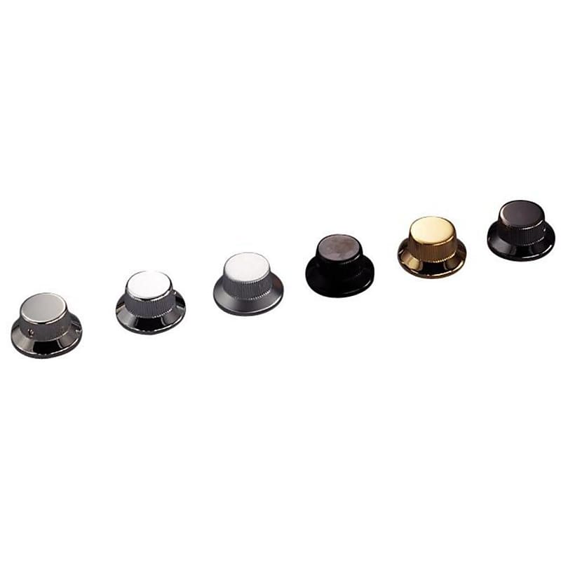Schaller ST-Style Knobs Nickel - Guitar Part | Reverb
