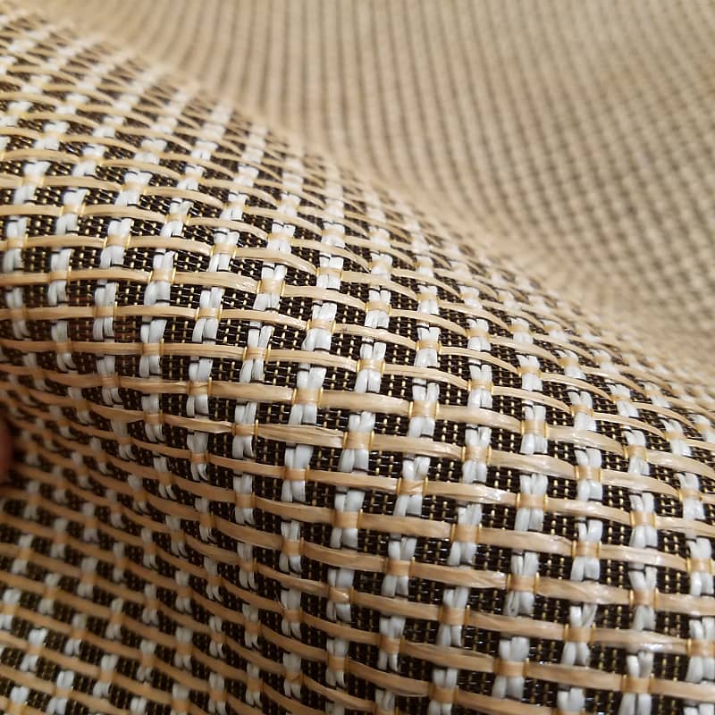 Vintage LOT of 2 14x18" Speaker cloth woven grille 1960s - | Reverb