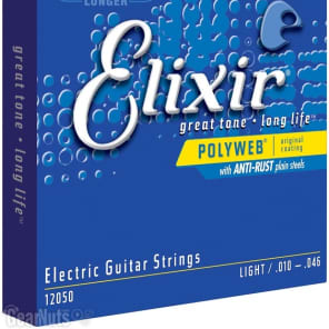 Elixir 12050 Polyweb Nickel Plated Steel Electric Guitar | Reverb