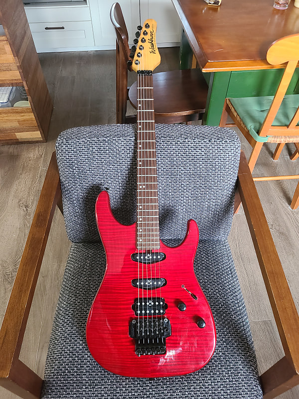 Washburn Mercury MG700 90s - See-thru Red | Reverb