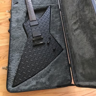 ESP LTD JH-2 Black Diamond Plate Metallica Hetfield Explorer | Reverb