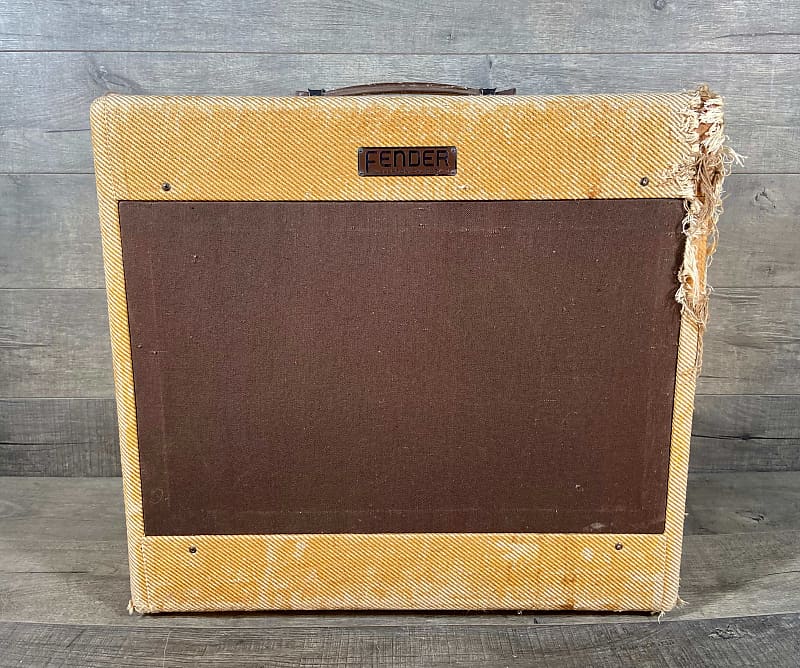 Fender 1x15 Bandmaster 5D7 Wide Panel 1954 Tweed | Reverb