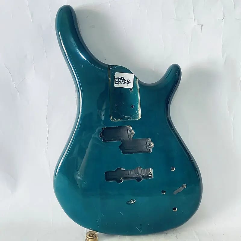 Solid Basswood Metallic Finish Electric Bass Guitar Body | Reverb