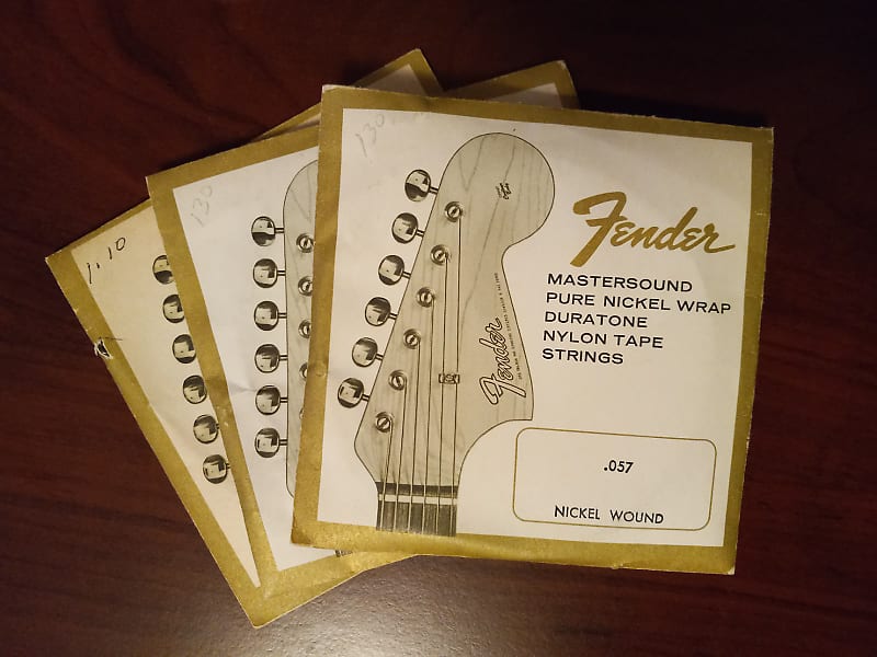 Fender 1960s Original Vintage Guitar Strings CASE CANDY! | Reverb