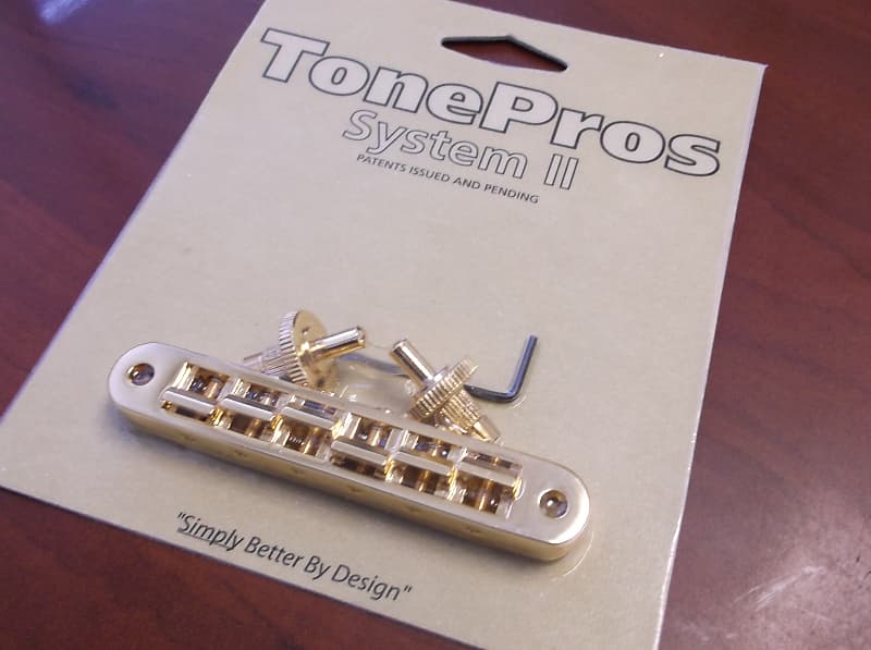 Tone Pros TP6-G Standard Nashville Tunematic Bridge - GOLD | Reverb