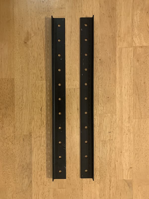 11U Rack Rails - Black - Steel | Reverb