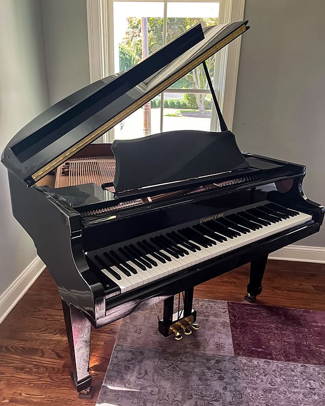 Petite Baby Grand Piano – Conover Cable (4'7"), Black Glossy | Reverb