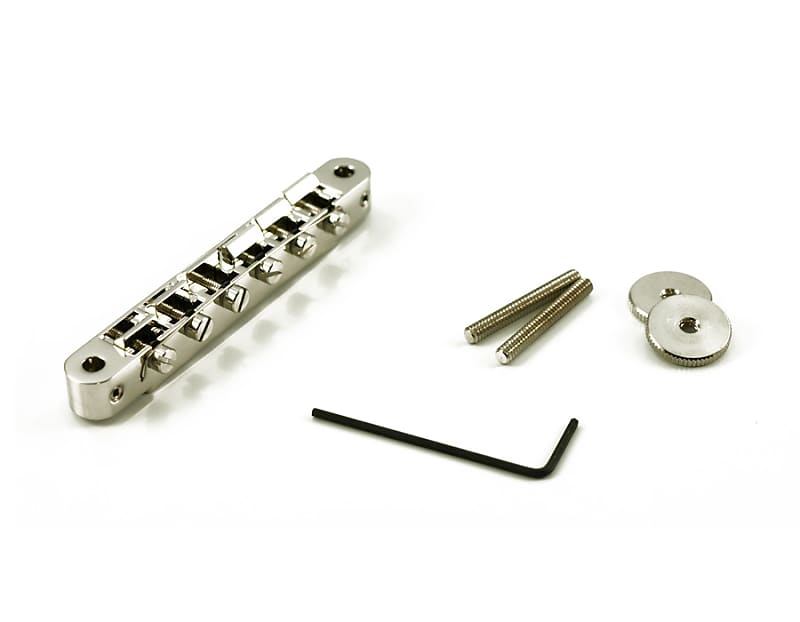 TonePros Tune-O-Matic Locking Bridge, AVR2 Nickel | Reverb