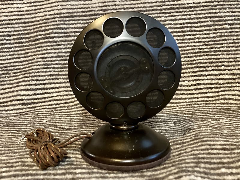 Vintage Western Electric 600A Carbon Mic with Bronze Stand | Reverb