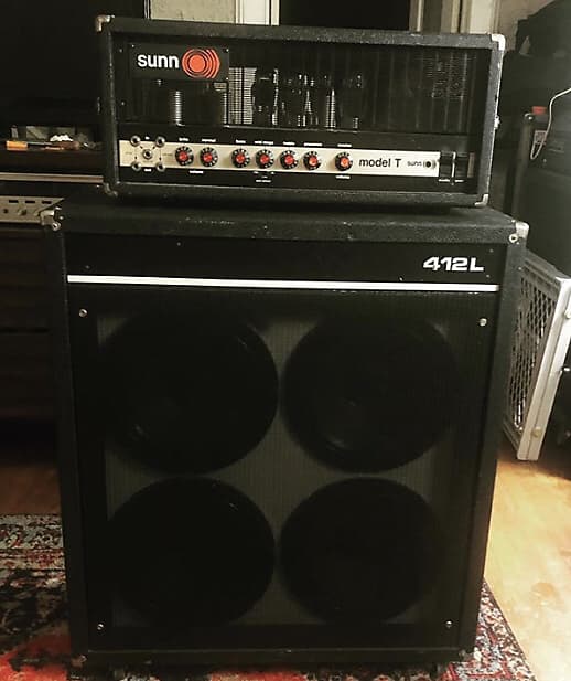 Sunn Model T Red knob 2nd Gen w matching 412L cab | Reverb