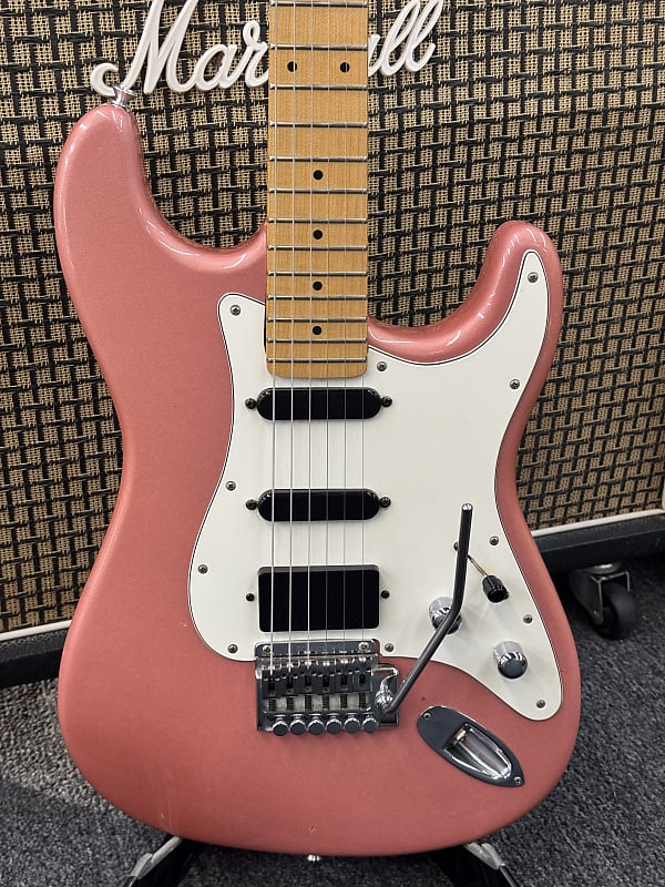 Schecter Super Strat HSS 1986 - Pink | Reverb