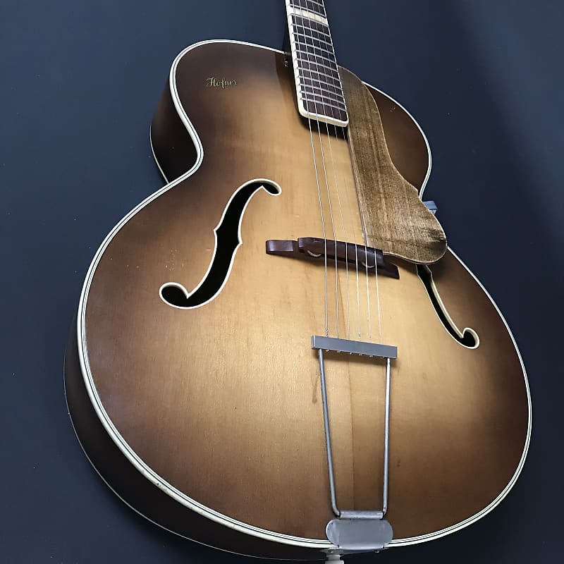 Hofner 455 archtop guitar honeyburst - 50s - vintage German | Reverb