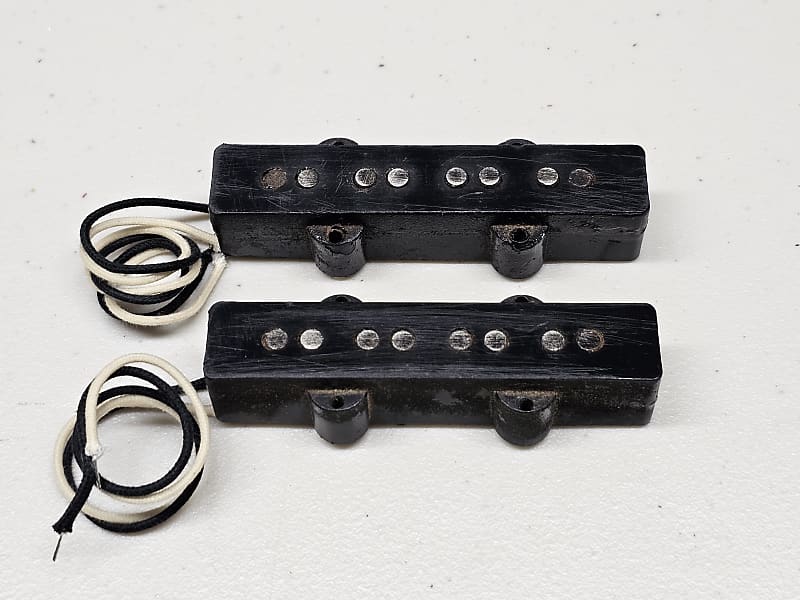 1968 Fender Jazz Bass Pickup Set - With Covers - 7.58K / | Reverb