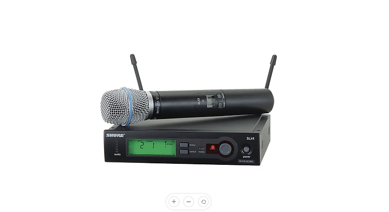 Shure SLX24/BETA87A Wireless Handheld Microphone System with | Reverb