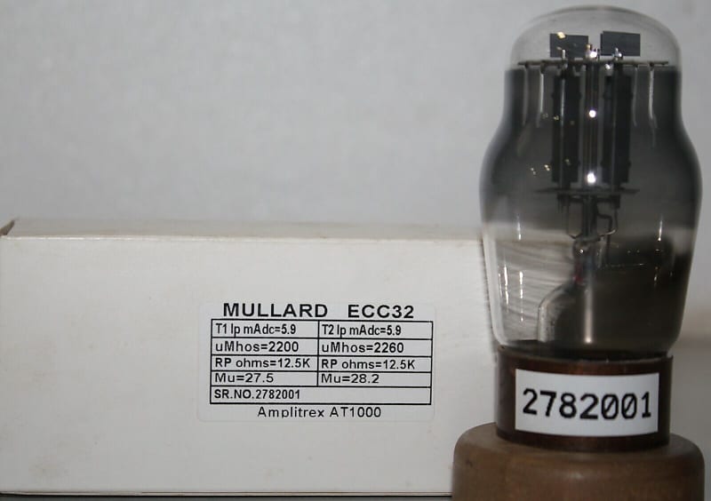 ECC32/CV181 MULLARD Smoked Glass Made in Gt. Britain | Reverb