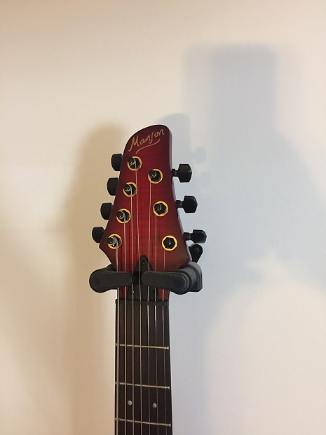 7 string Manson CE 7 2015 Red Sea Burst with | Reverb Deutschland