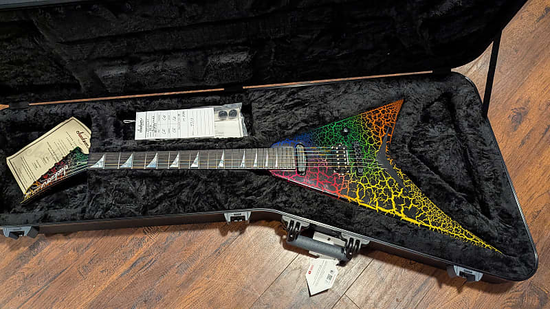 Jackson USA Custom Shop RR 24 TOM 2025- Rainbow Crackle | Reverb