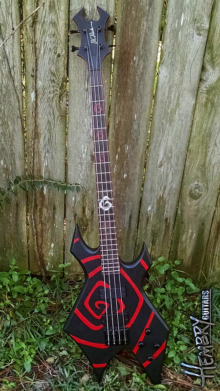 B.C. Rich Vortex Signature 4 string Warlock 2010 flat | Reverb