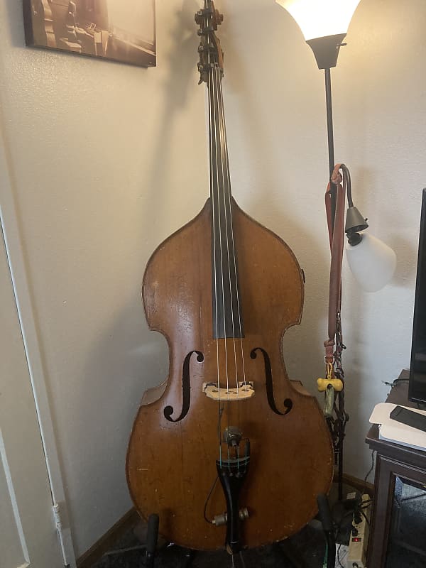 Carved German Bass with low C extension | Reverb