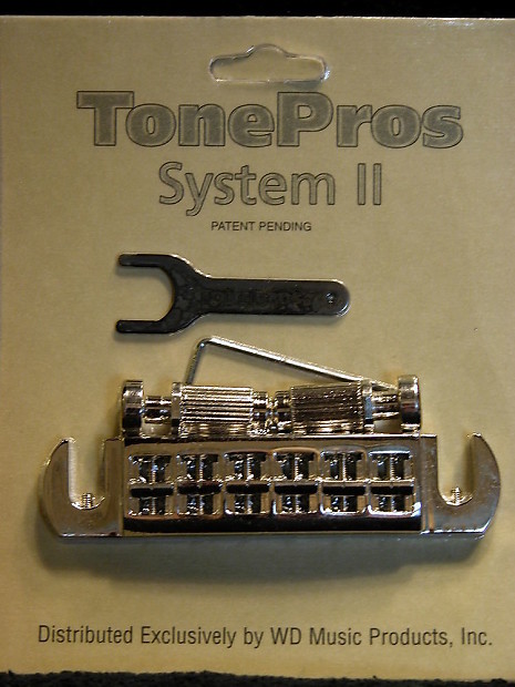 New Tone Pros Wraparound Intonateable Saddle Bridge Nickel | Reverb