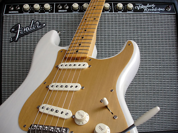 Fender Custom Shop Gold Aluminum Stratocaster Strat Pickguard | Reverb