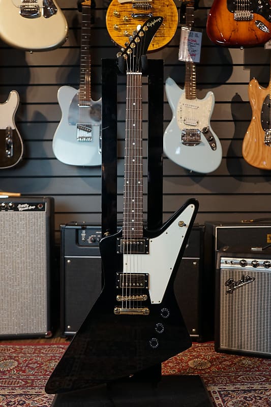 Epiphone Explorer Ebony, USED | Reverb