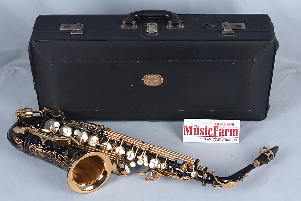 Used Yamaha YAS82Z Custom Alto Saxaphone Sax Gold Black | Reverb