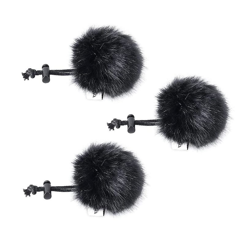 Pack Of 3 Fur Windscreen For Microphone, Mini Microphone Fur | Reverb