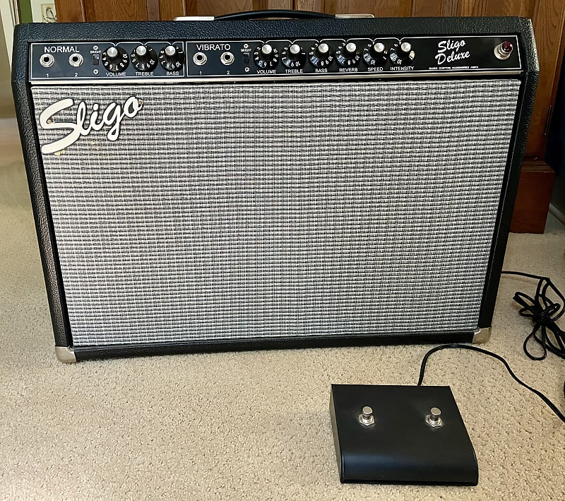 Sligo Deluxe Reverb AB763 Hand Wired 2014 Blackface | Reverb