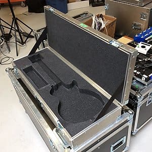 Engineered Case Manufacturers Guitar Flight Case 4 Silver | Reverb
