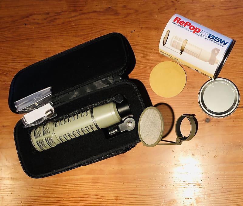 Electro-Voice RE20 with Case and BSW RePop Windscreen/Pop | Reverb