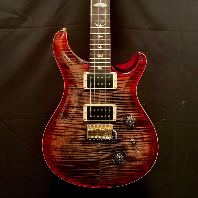 PRS Custom 24 10-Top - Charcoal Cherry Burst | Reverb