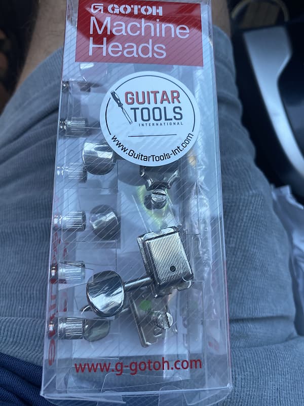 Gotoh Vintage Inline 6 Locking Tuners 1990s - Nickel Japan | Reverb