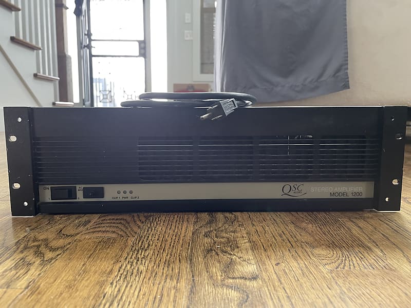 QSC Audio Model 1200 Stereo Amplifier 1970’s - Black | Reverb