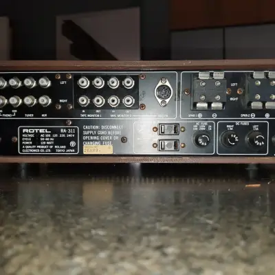 Rotel RA 311 1974 Silver/Wood Laminate STEREO | Reverb Australia