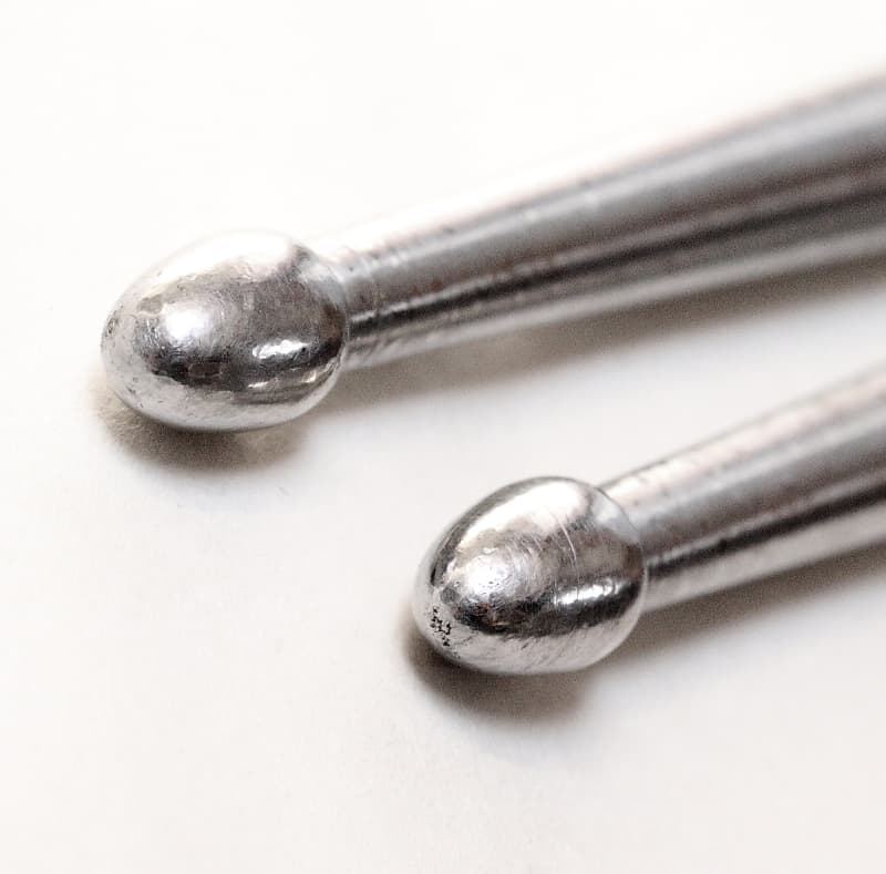 Rare Vintage Weighted Drum Sticks, Solid Steel, Bullet Tips / | Reverb