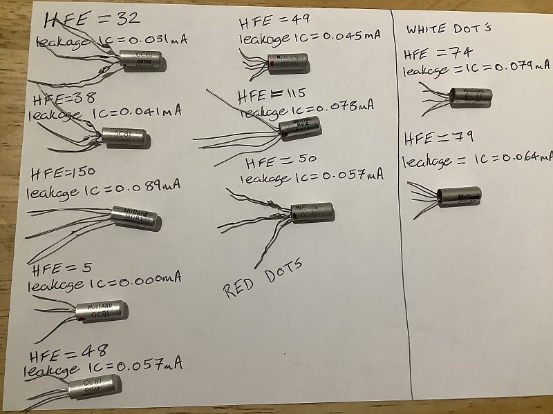10 mullard Oc81 germanium transistors for fuzz build made in | Reverb