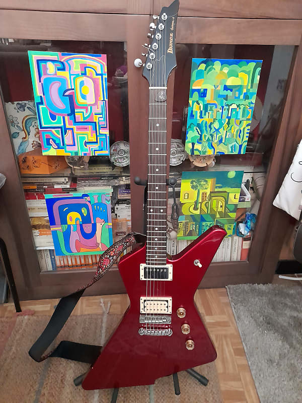 Ibanez Destroyer II 1982 - Candy apple red | Reverb