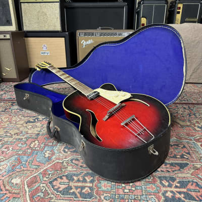 Hofner Jazzica Custom *Project* 1950s - Red Burst | Reverb