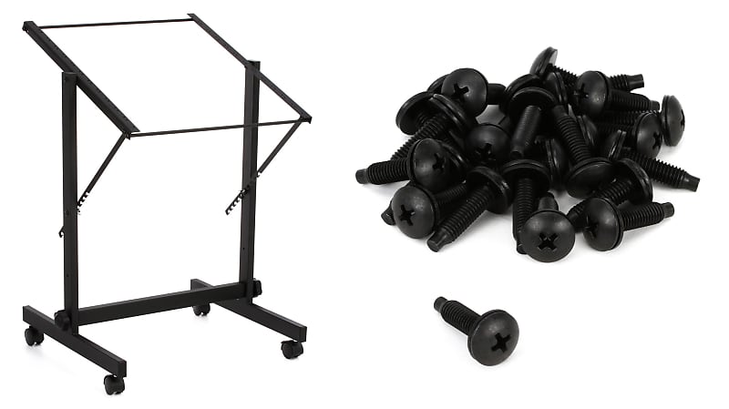 Hosa RMT-152 12U Rolling Studio Rack with Adjustable Tilt | Reverb