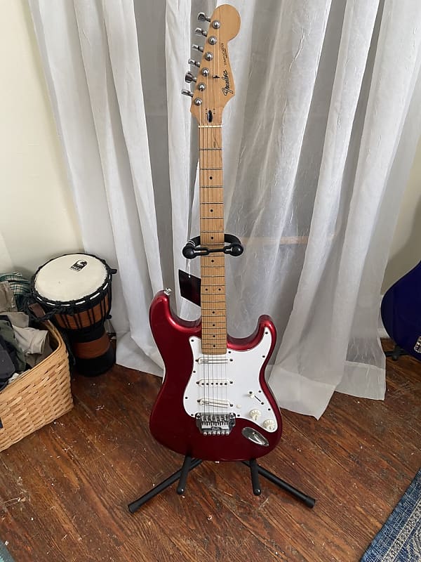 fender stratocaster 1987-1993 - cherry red | Reverb