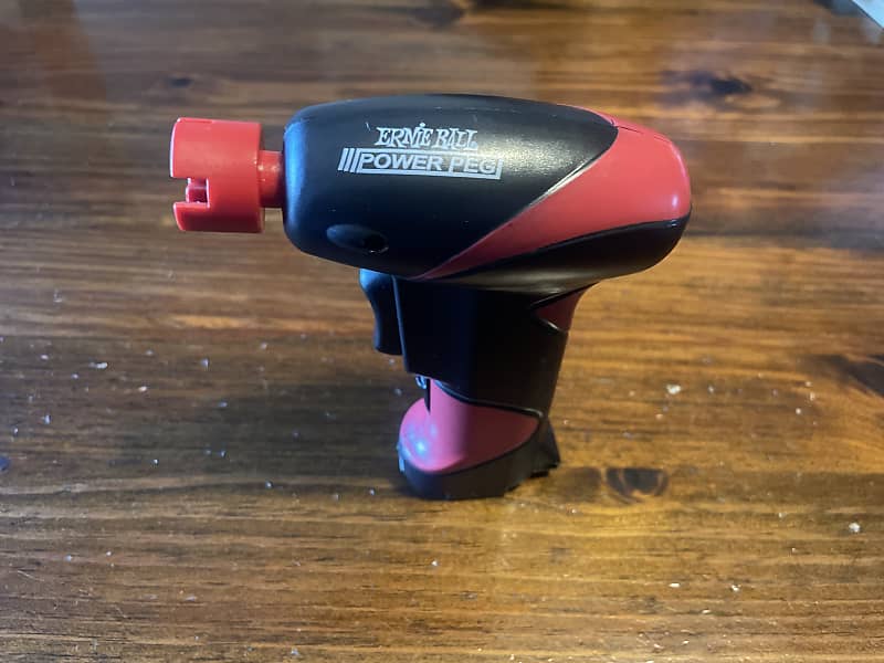 Ernie Ball Power peg string winder (tested) - Black/red | Reverb